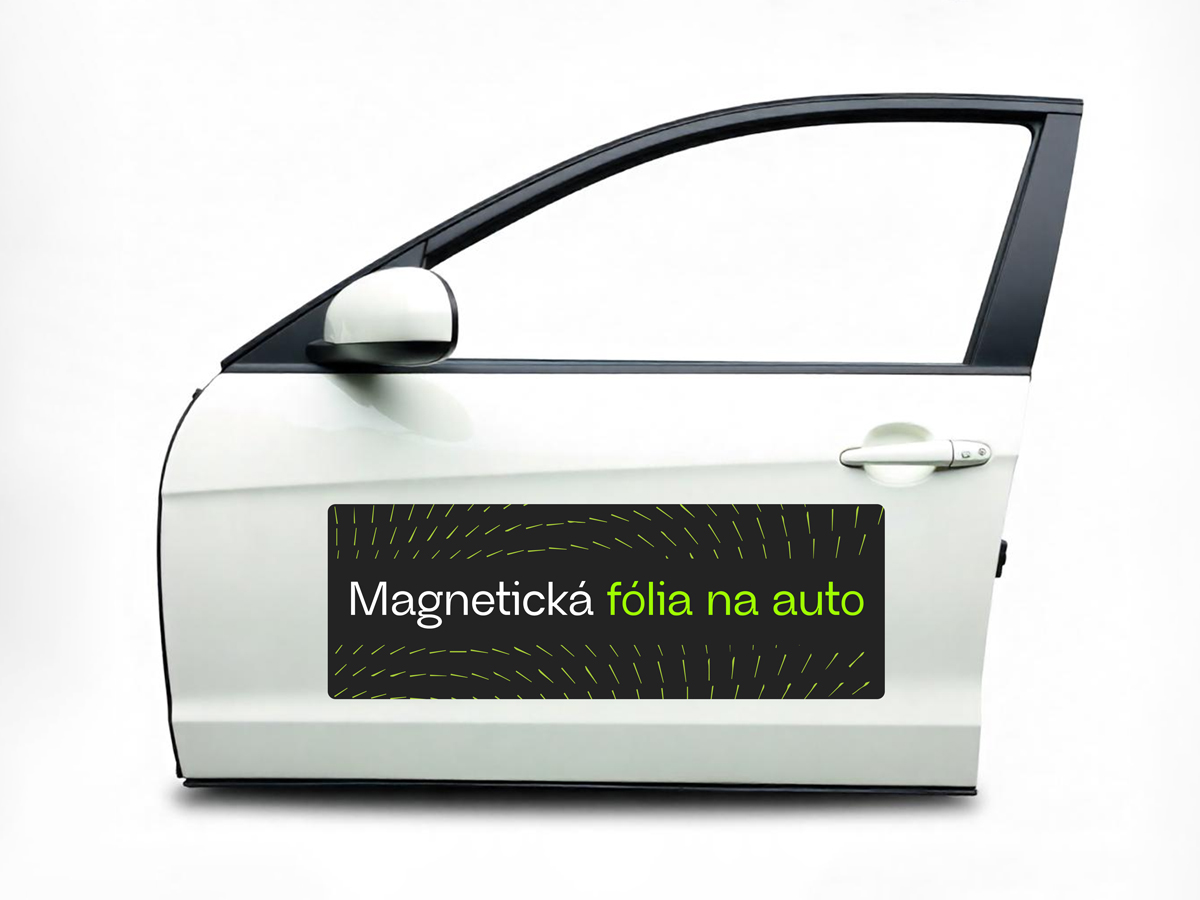 Magnetická fólia na auto | Kvalitná UV tlač | Cena online | Typocon.sk